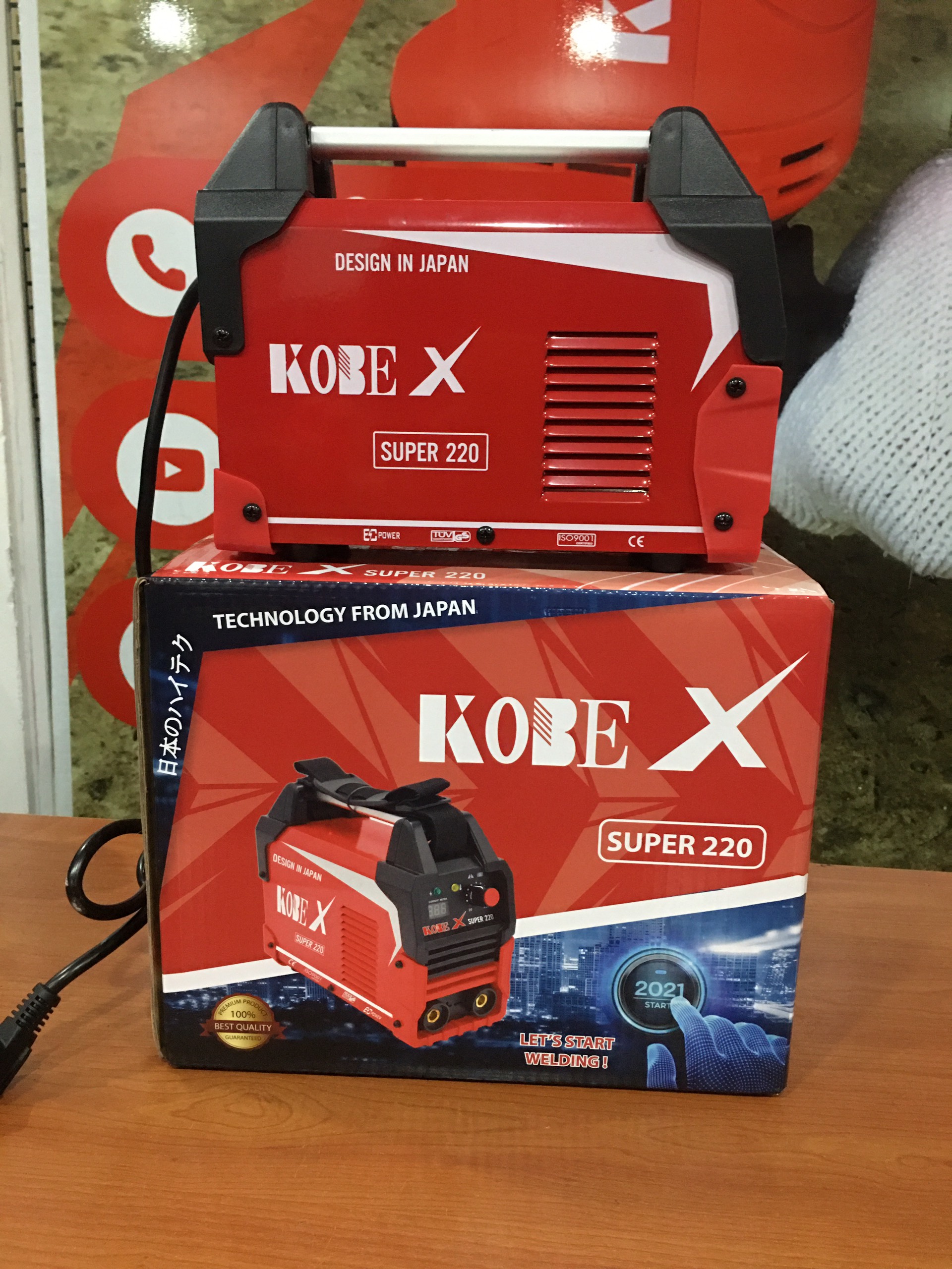 Máy hàn que chuyên que 2.5ly - 3.2ly chính hiệu KOBE - X super 220 ...